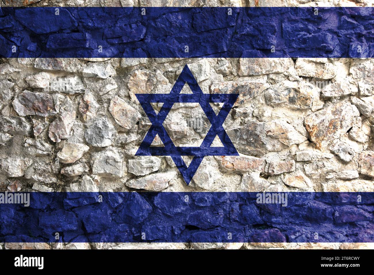 Israel flag painted on old hi-res stock photography and images - Alamy