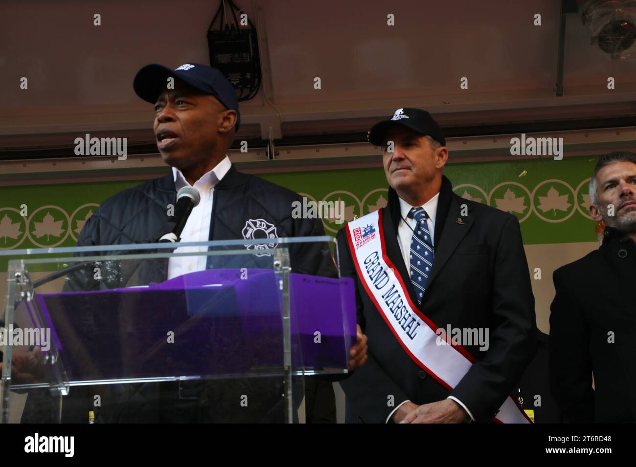 NEW YORK, NEW YORK- NOVEMBER 11: New York City Mayor Eric Adams, NYPD ...