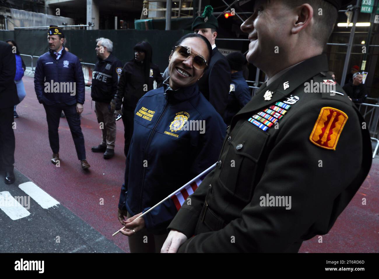 NEW YORK, NEW YORK- NOVEMBER 11: New York City Mayor Eric Adams, NYPD ...