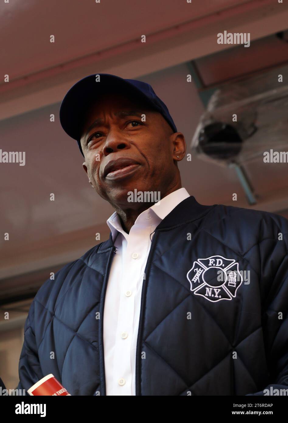 NEW YORK, NEW YORK- NOVEMBER 11: New York City Mayor Eric Adams, NYPD ...