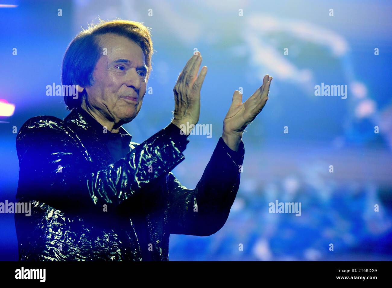 Spanish singer Raphael performs live during his Victoria Tour at the ...