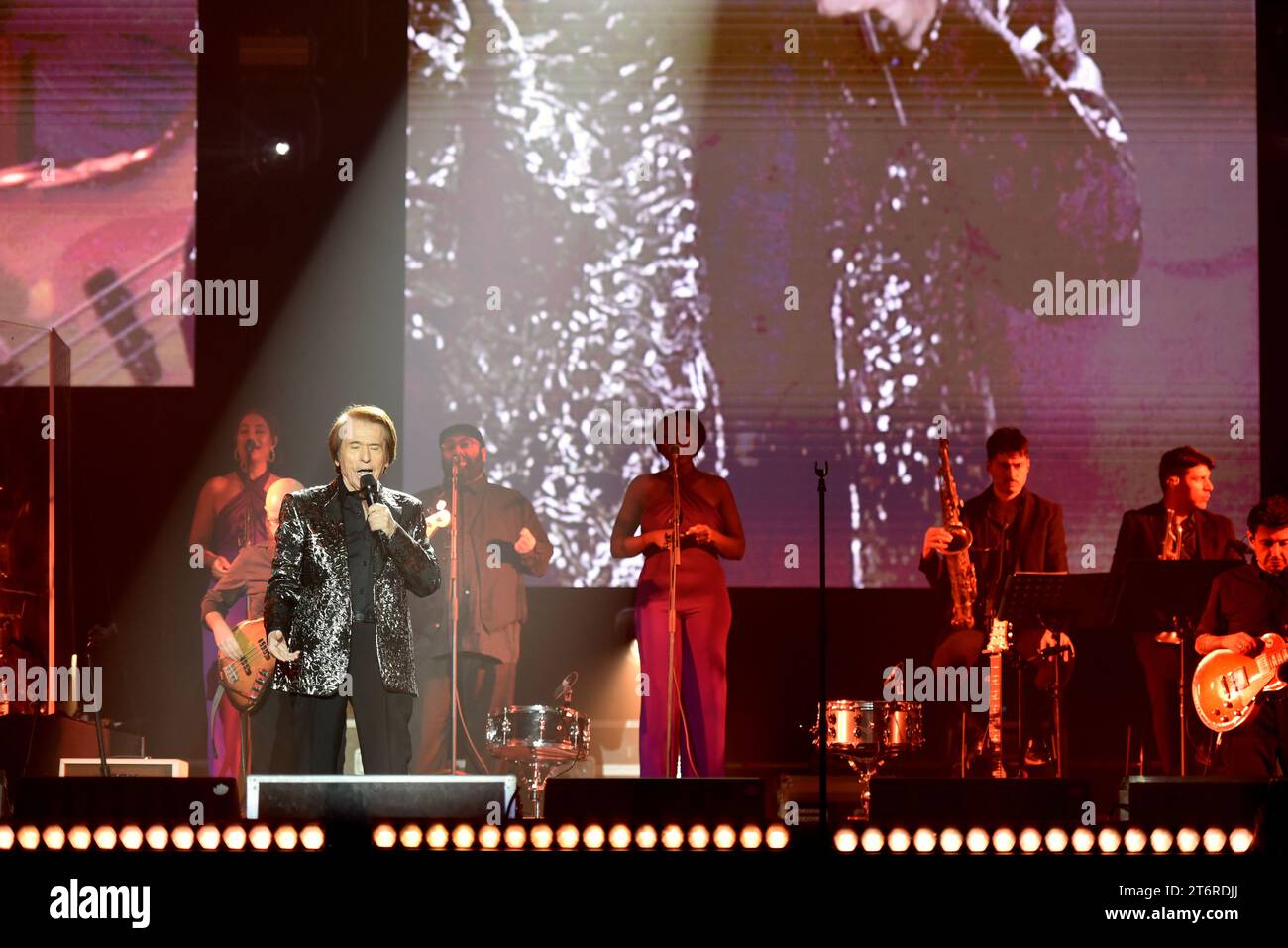 Spanish singer Raphael performs live during his Victoria Tour at the ...