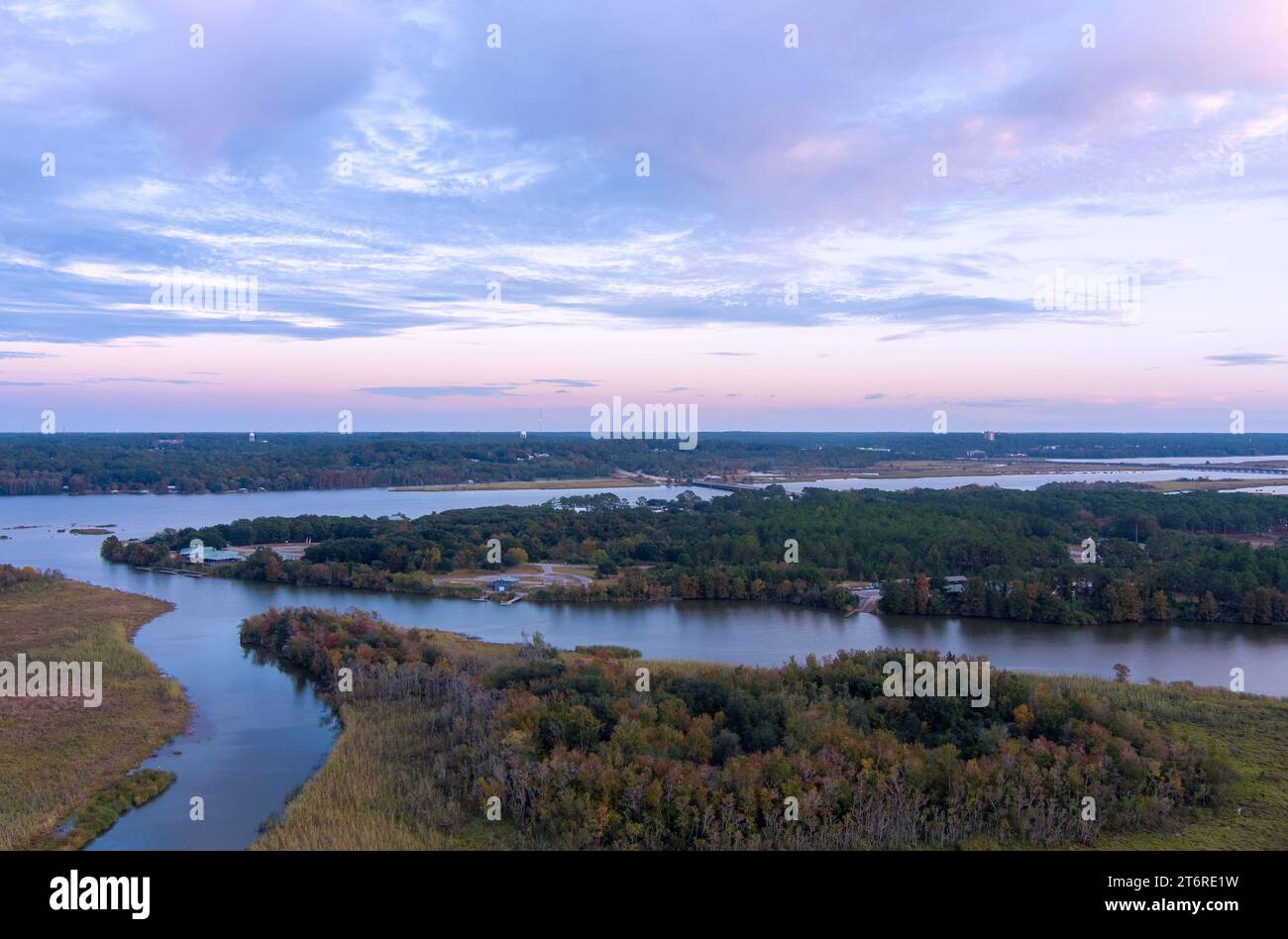 5 rivers delta resource center at sunset in Spanish Fort, Alabama Stock ...