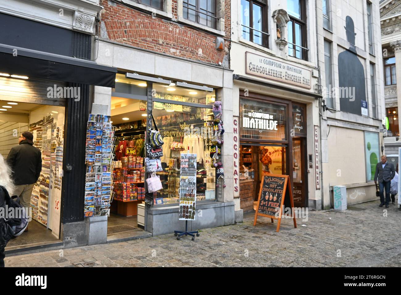 A souvenirs shop and chocolatier store in downtown Brussels – Brussels ...