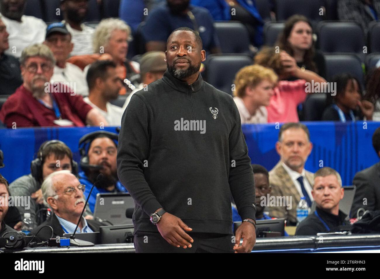 Orlando, Florida, USA, November 11, 2023, Milwaukee Bucks head coach ...