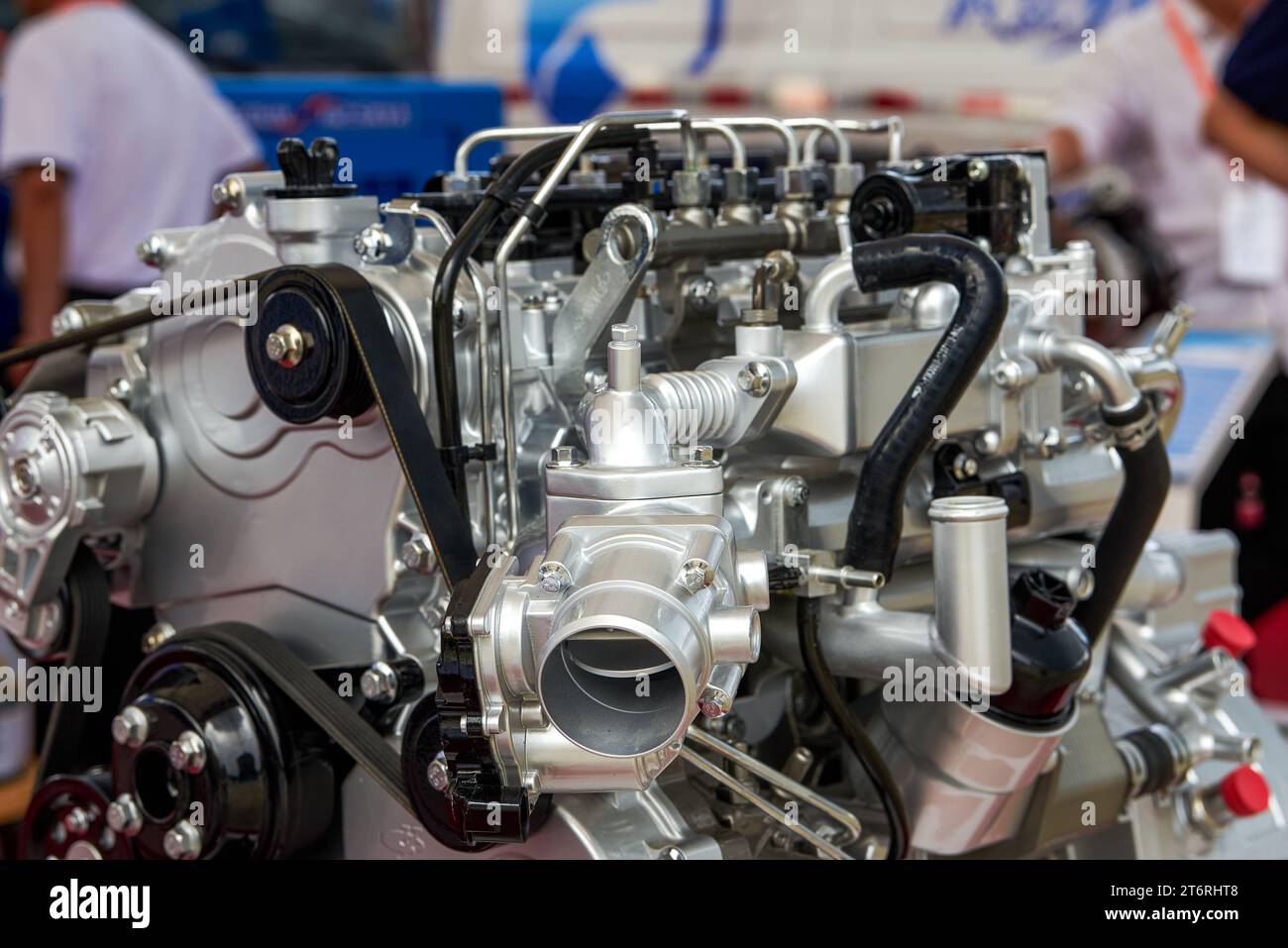 Close-up of a car engine with complex craftsmanship Stock Photo - Alamy