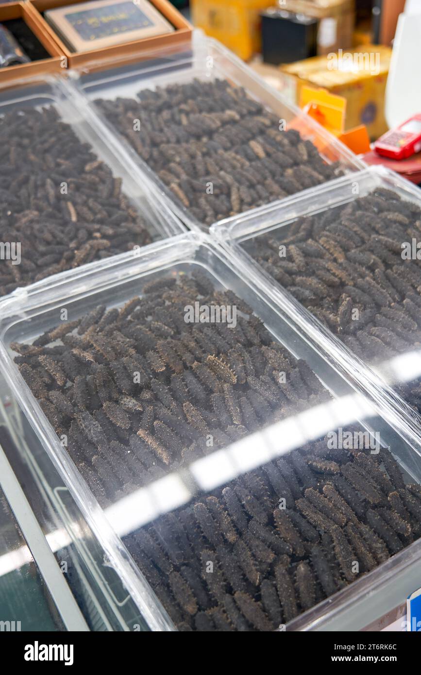 High-end dried sea cucumbers sold in stores Stock Photo - Alamy