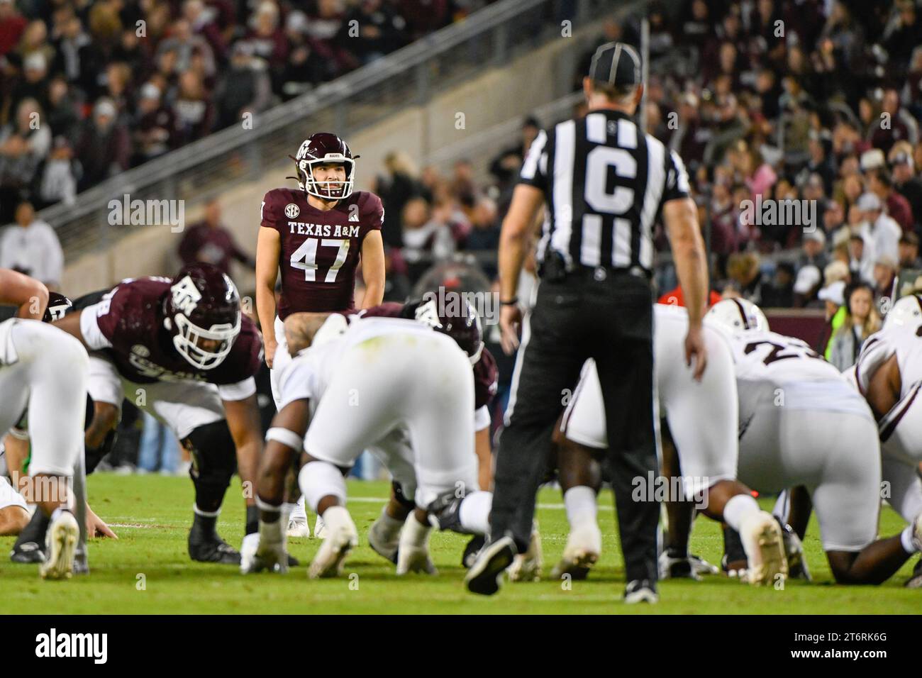 COLLEGE STATION, TX - NOVEMBER 11: Texas A&M Aggies place kicker Randy ...
