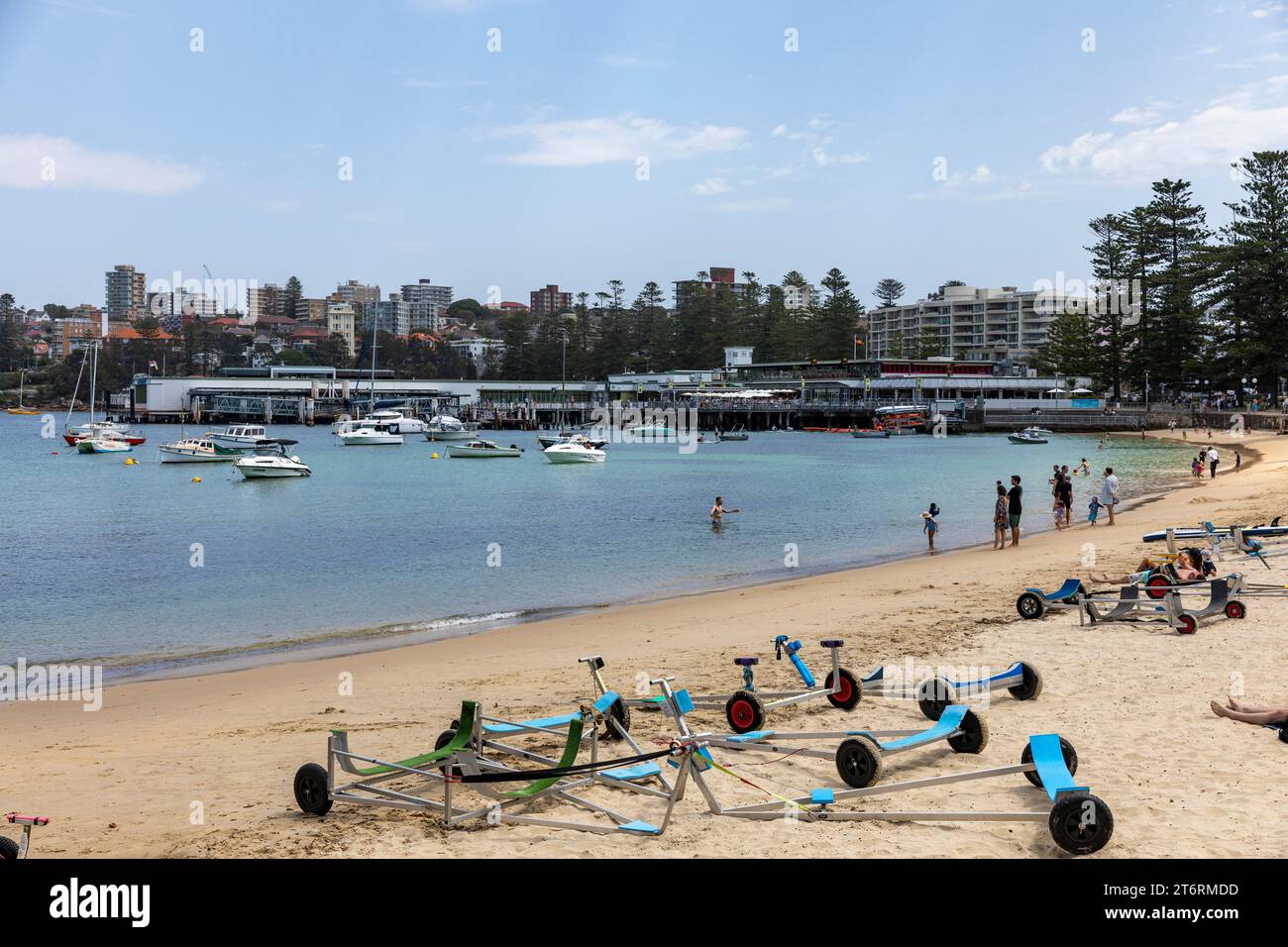 Manly Beach Sydney, east Manly cove beach with views of Sydney harbour ...