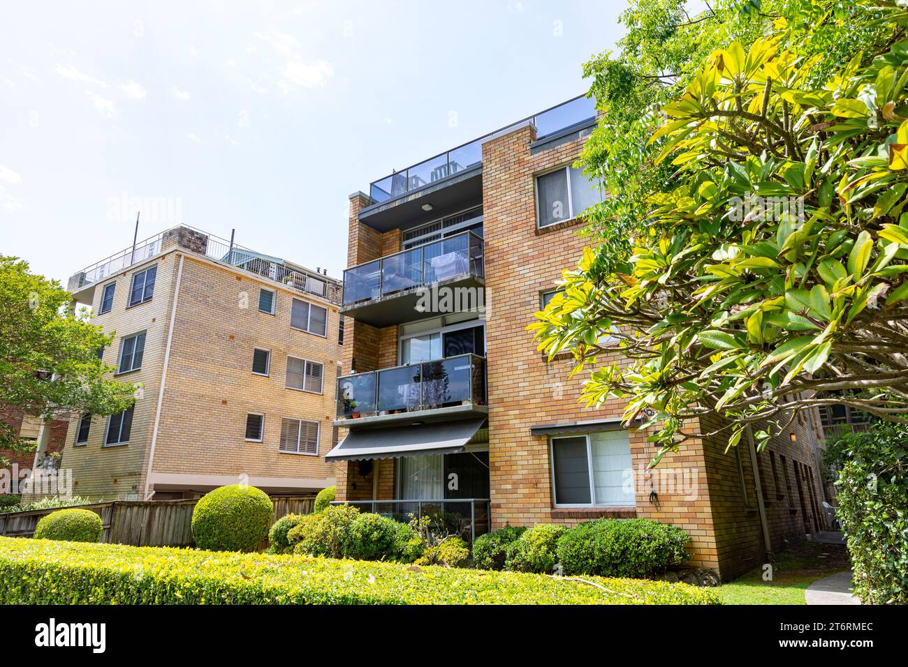Sydney apartment building in Manly Beach east coast of Sydney, three ...