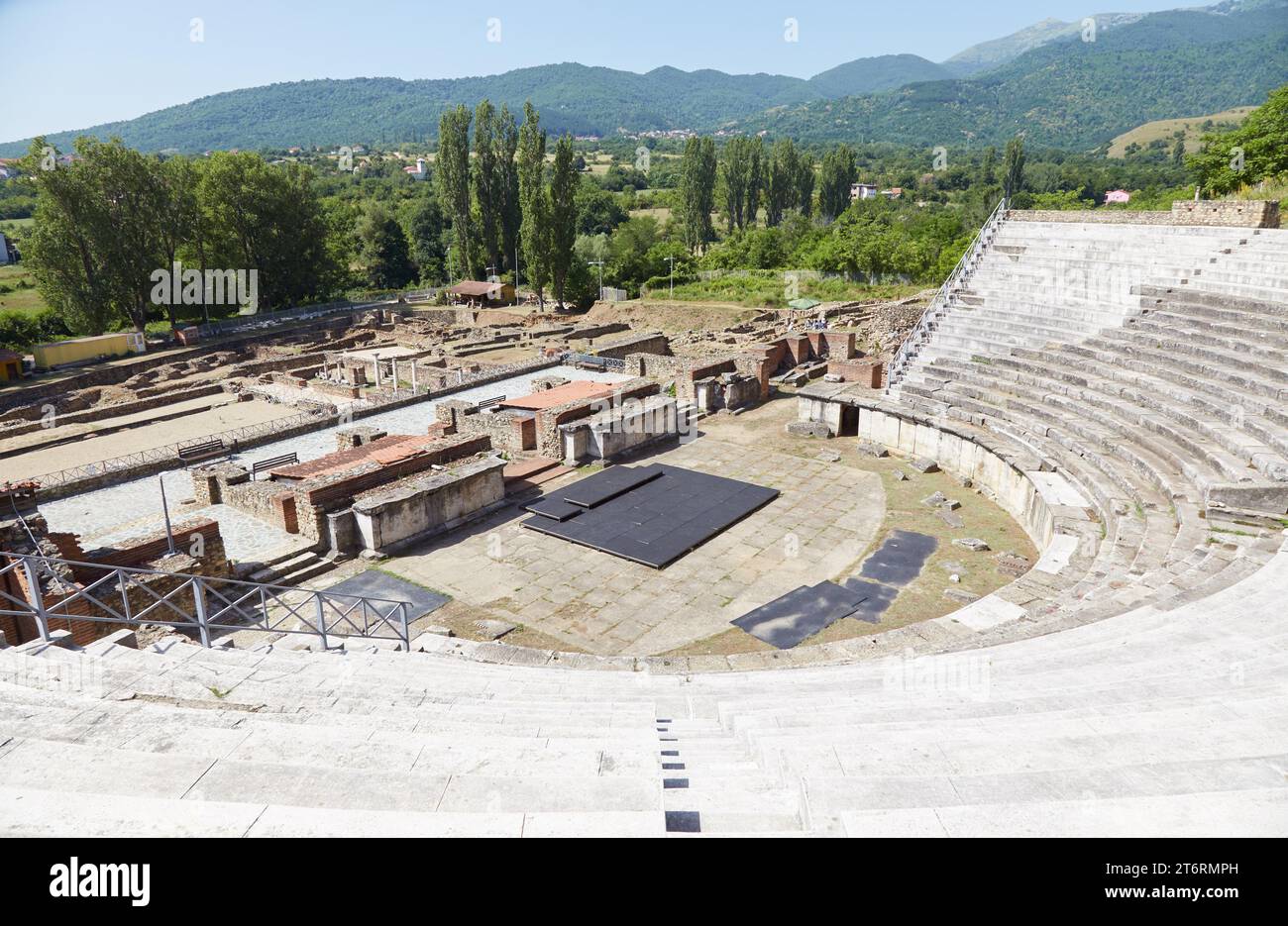 The ancient ruins of Heraclea Lyncestis in Bitola, North Macedonia ...