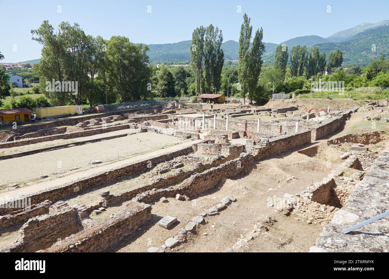The ancient ruins of Heraclea Lyncestis in Bitola, North Macedonia ...