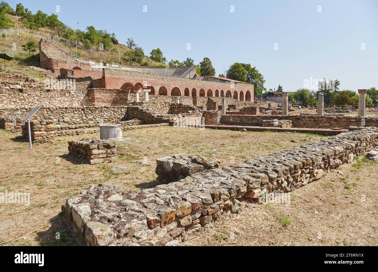 The ancient ruins of Heraclea Lyncestis in Bitola, North Macedonia ...