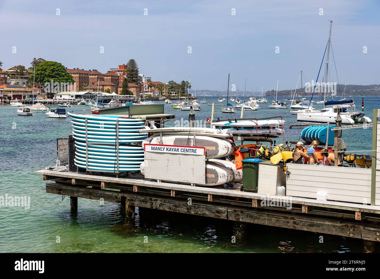 Manly kayak centre at east Manly cove beach,Sydney,NSW,Australia Stock ...