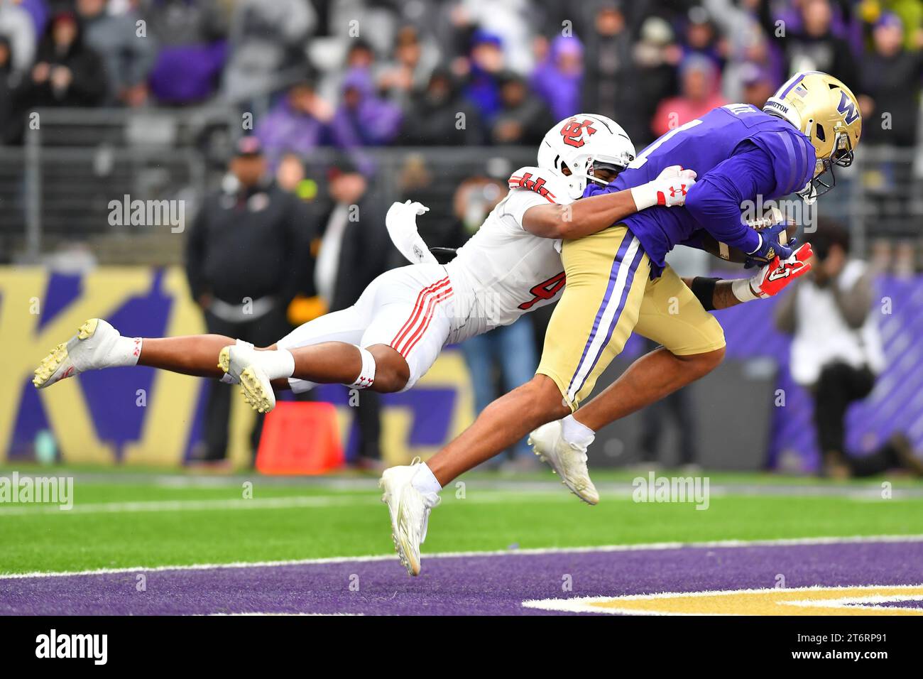 November 11, 2023: Utah Utes cornerback JaTravis Broughton (4) tackles ...
