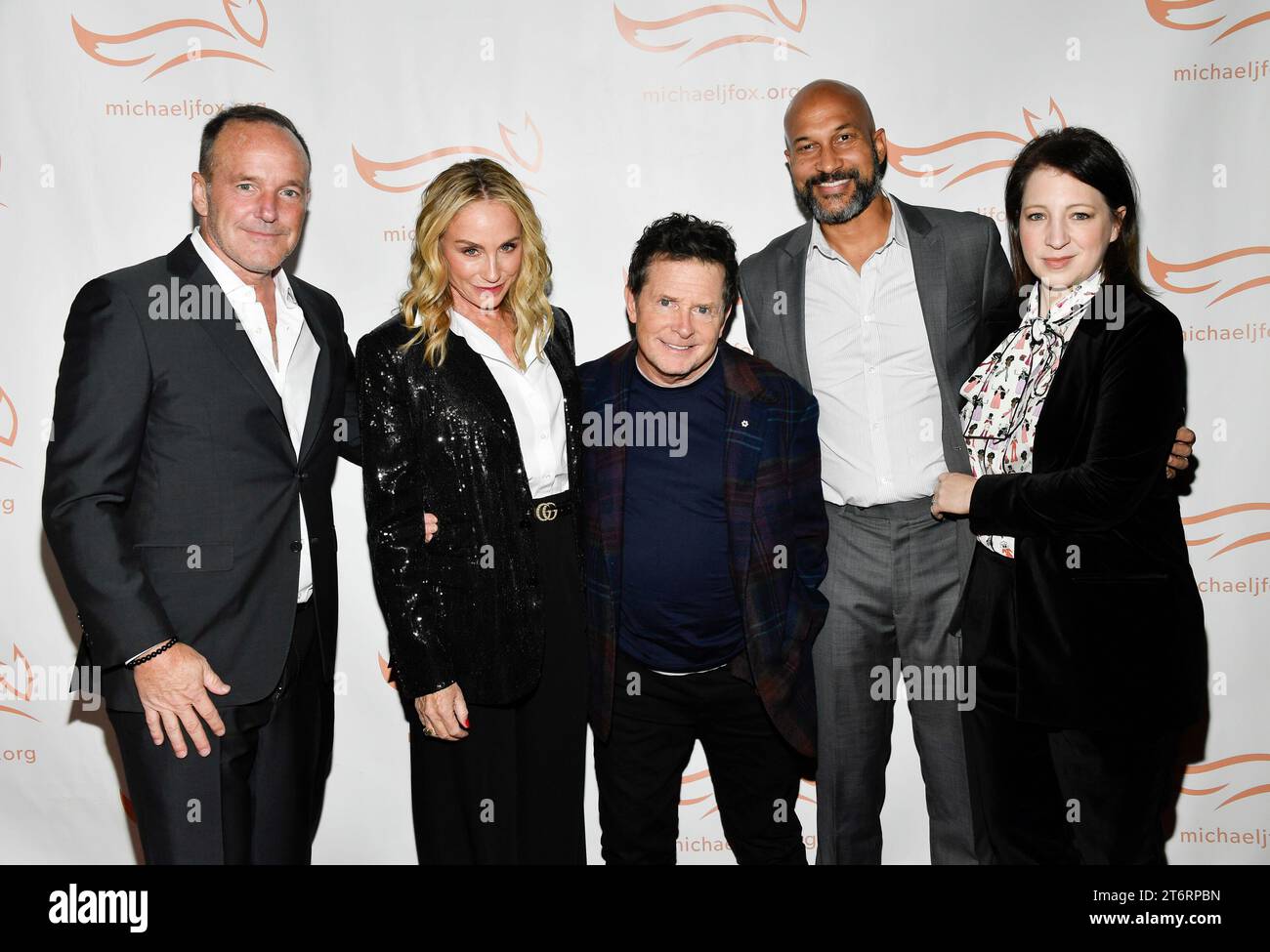 Clark Gregg, left, Tracy Pollan, Michael J. Fox, Keegan-Michael Key and ...