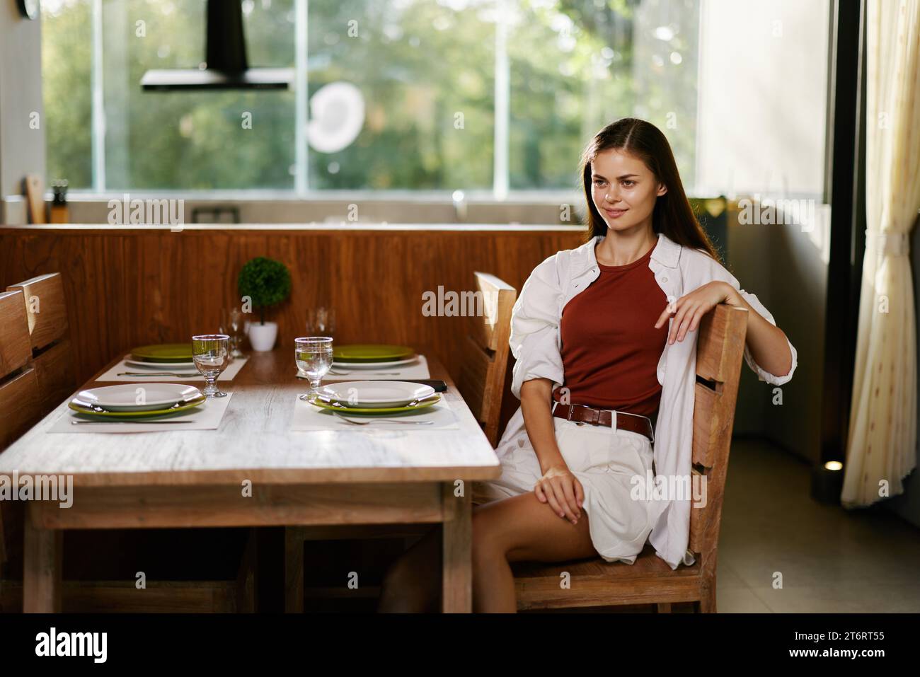 Person beauty young women female table Stock Photo - Alamy