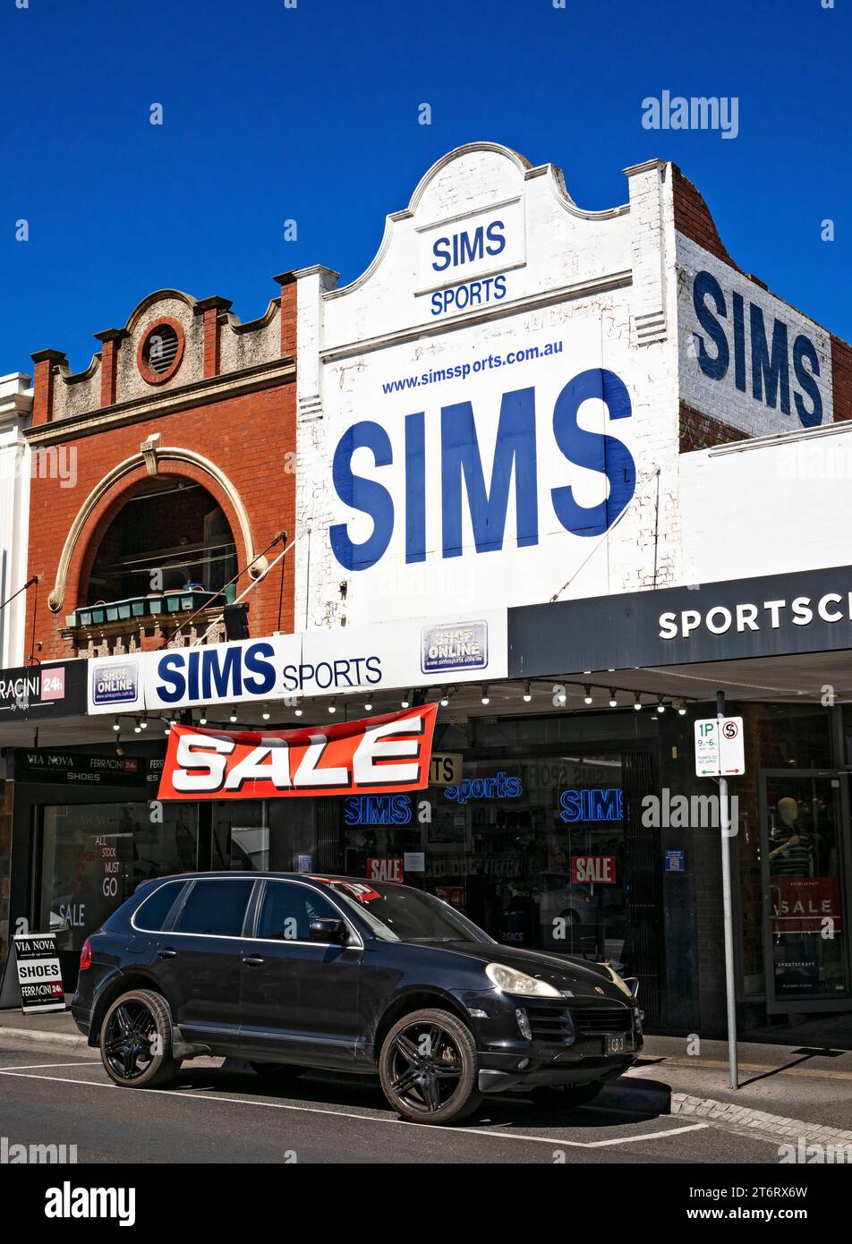 Melbourne Australia / Sims Sports Store in Puckle Street Shopping ...