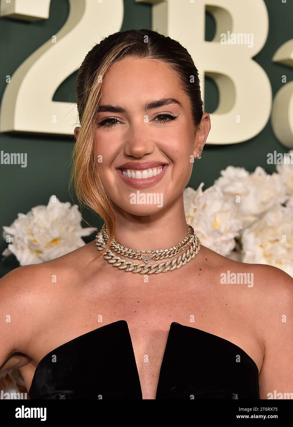 Christina Najjar arriving at the 2023 Baby2Baby Gala held at the ...