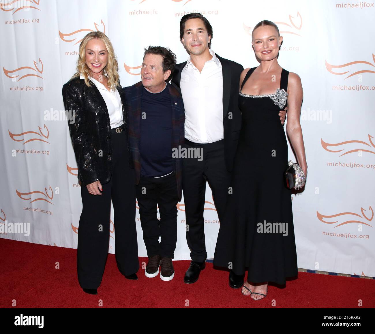 Tracy Pollan, Michael J. Fox, Justin Long and Kate Bosworth attending ...