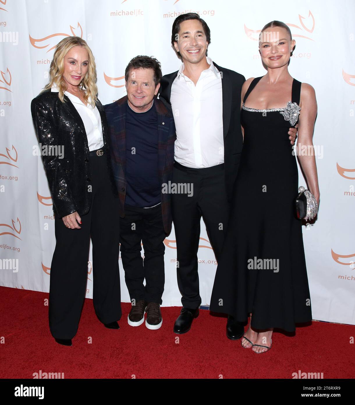 Tracy Pollan, Michael J. Fox, Justin Long and Kate Bosworth attending ...