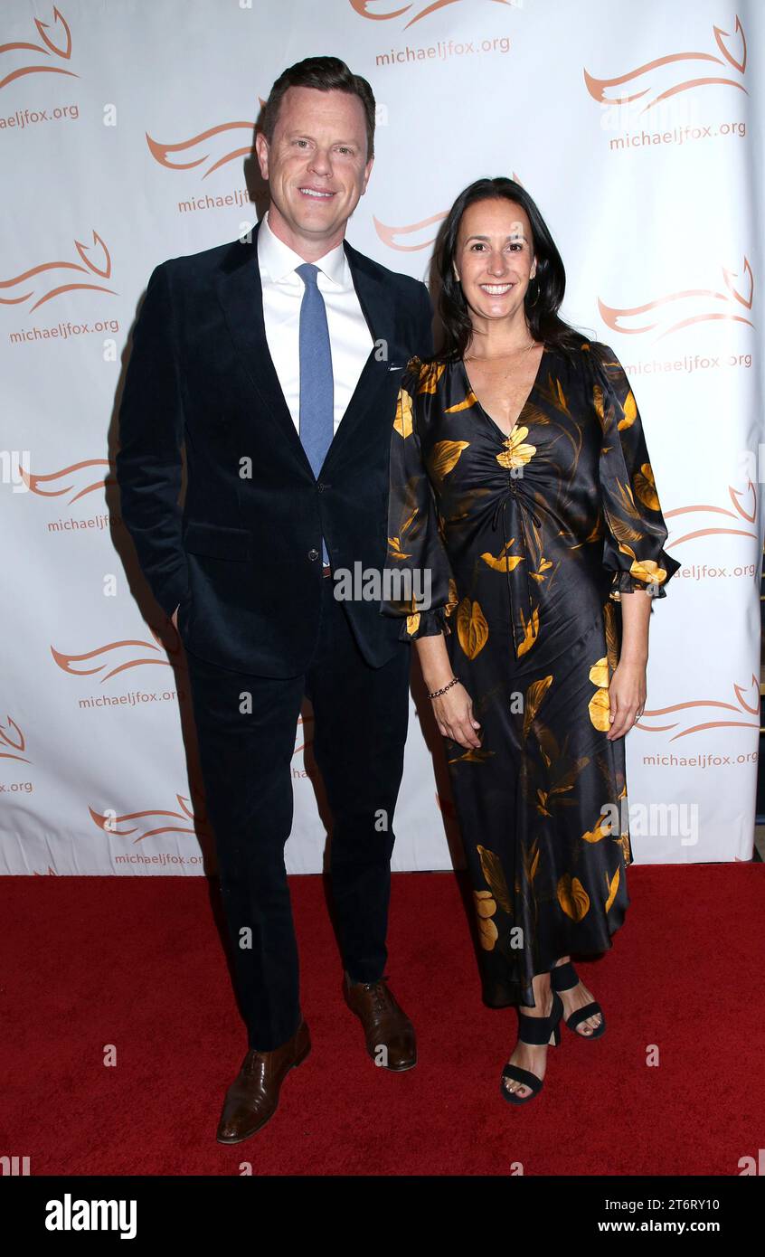 Willie Geist and Christina Geist attending the Michael J. Fox ...
