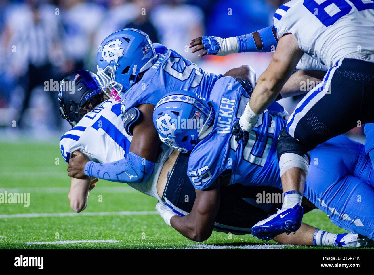 November 12, 2023: Duke Blue Devils quarterback Grayson Loftis (12 ...