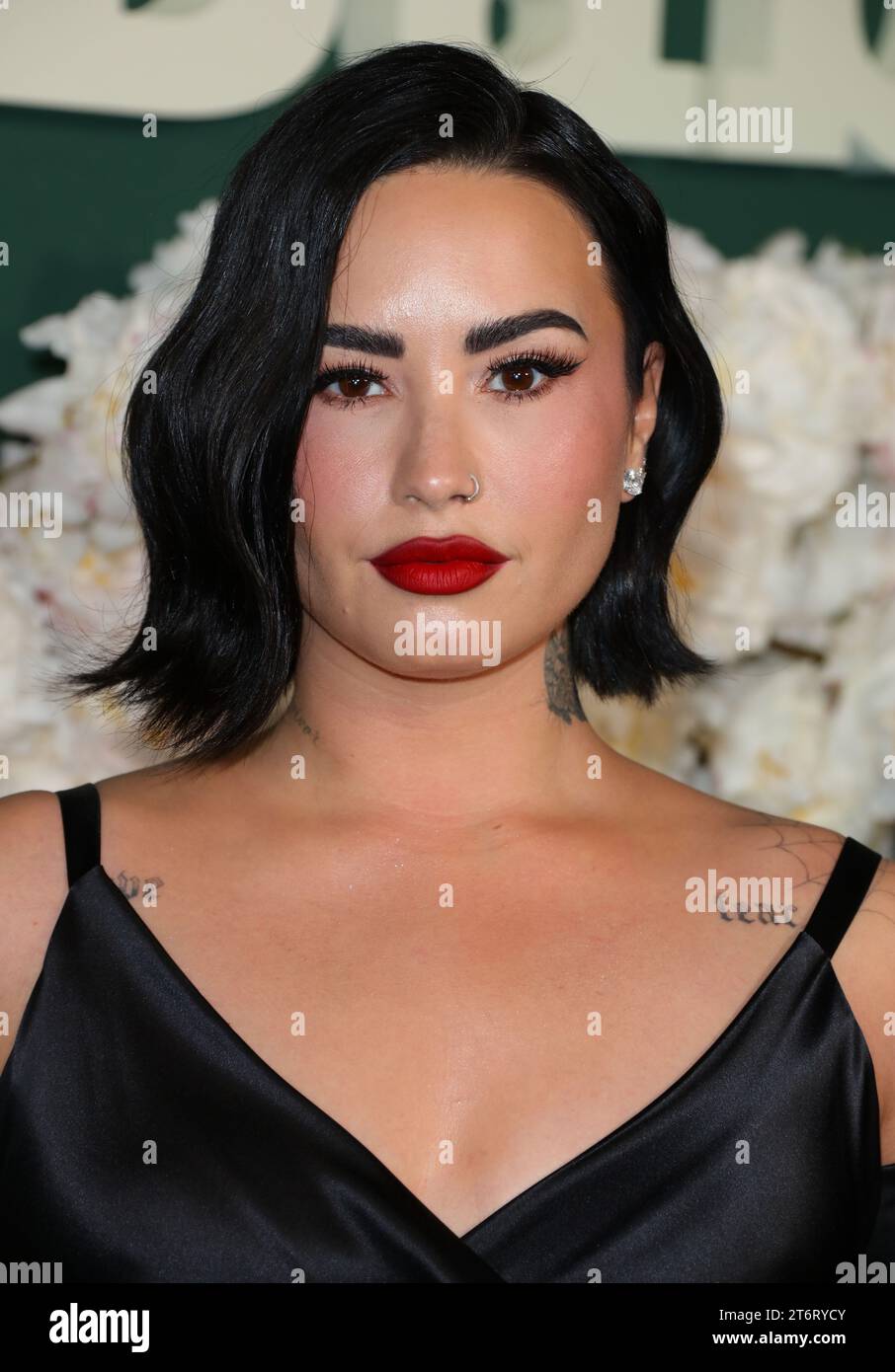 Demi Lovato arrives at The 2023 Baby2Baby Gala held at The Pacific ...