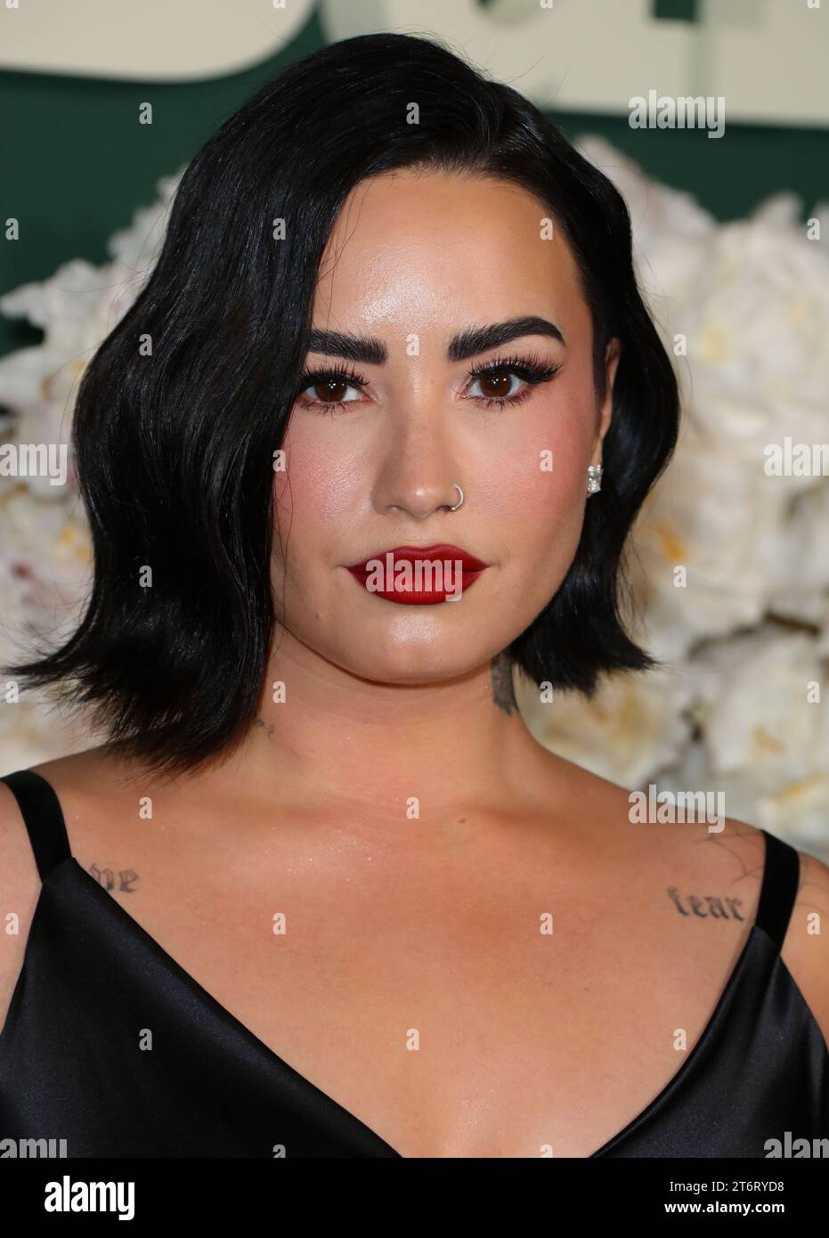 Demi Lovato arrives at The 2023 Baby2Baby Gala held at The Pacific ...