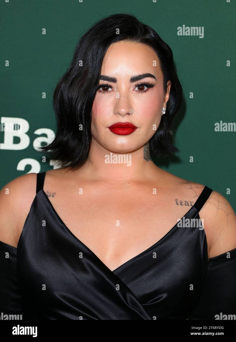 Demi Lovato arrives at The 2023 Baby2Baby Gala held at The Pacific ...