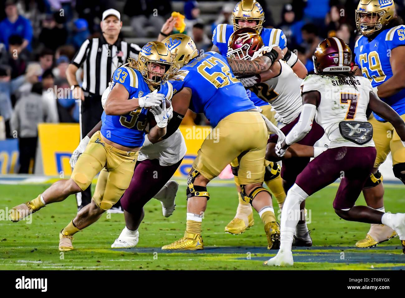November 11, 2023 Pasadena, CAUCLA Bruins running back Carson Steele ...
