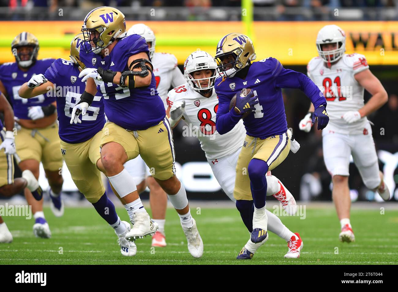 November 11, 2023: Washington Huskies wide receiver Germie Bernard (4 ...
