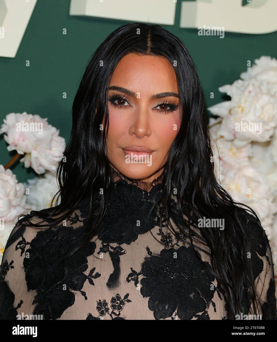 Kim Kardashian arrives at The 2023 Baby2Baby Gala held at The Pacific ...