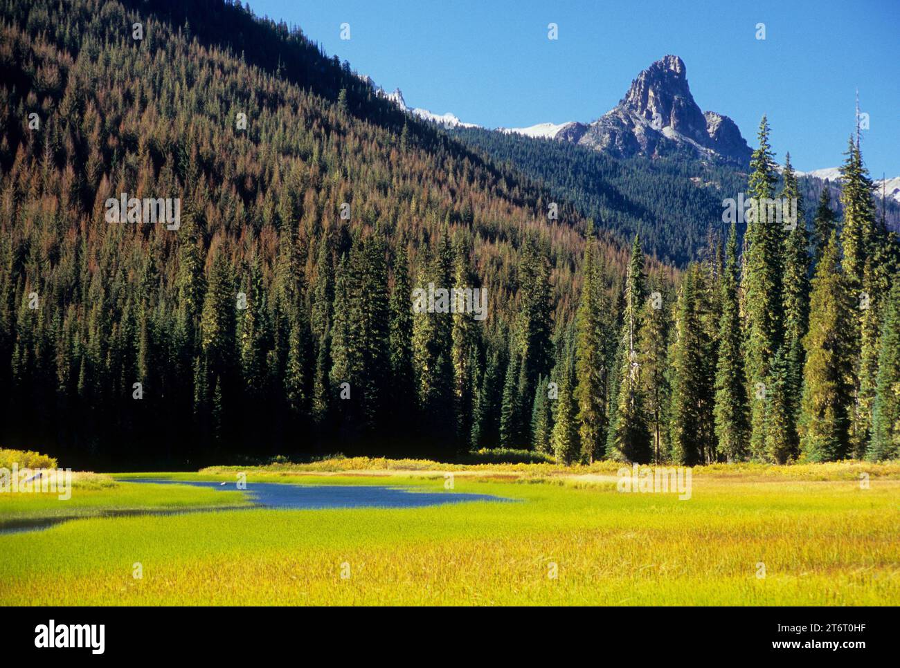 Tucquala Lake with Cathedral Rock, Wenatchee National Forest ...