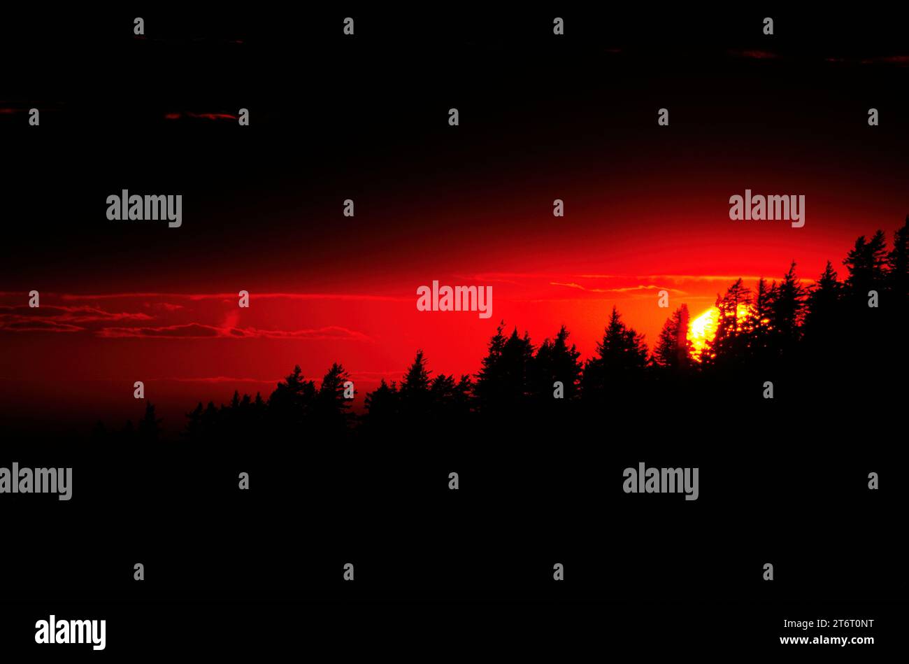Sunset, Mt Spokane State Park, Washington Stock Photo - Alamy