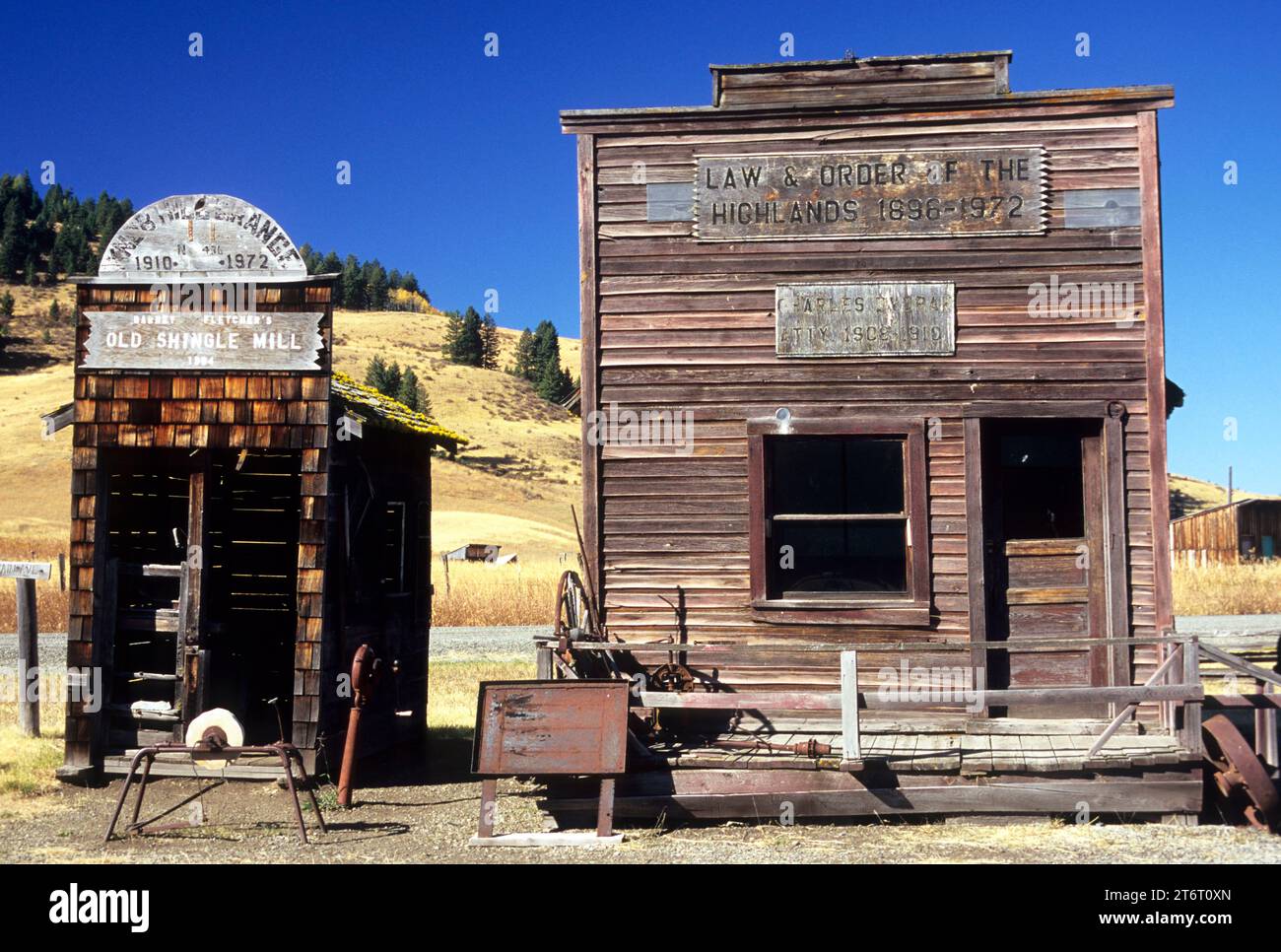 Frontier law office & Old Shingle Mill, Old Molson Museum, Molson ...