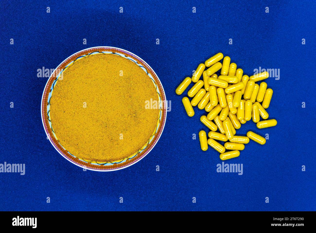 Ground organic turmeric root for a healthy diet. Curcumin imparts ...