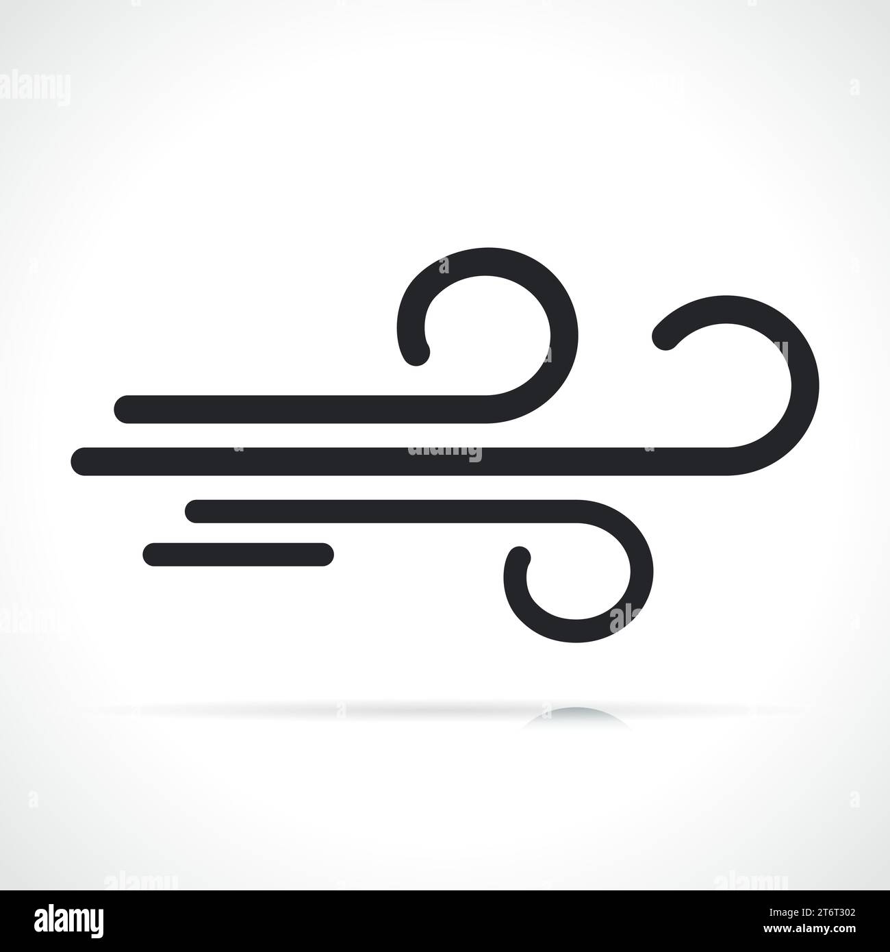 Illustration of wind icon on white background Stock Vector Image & Art ...