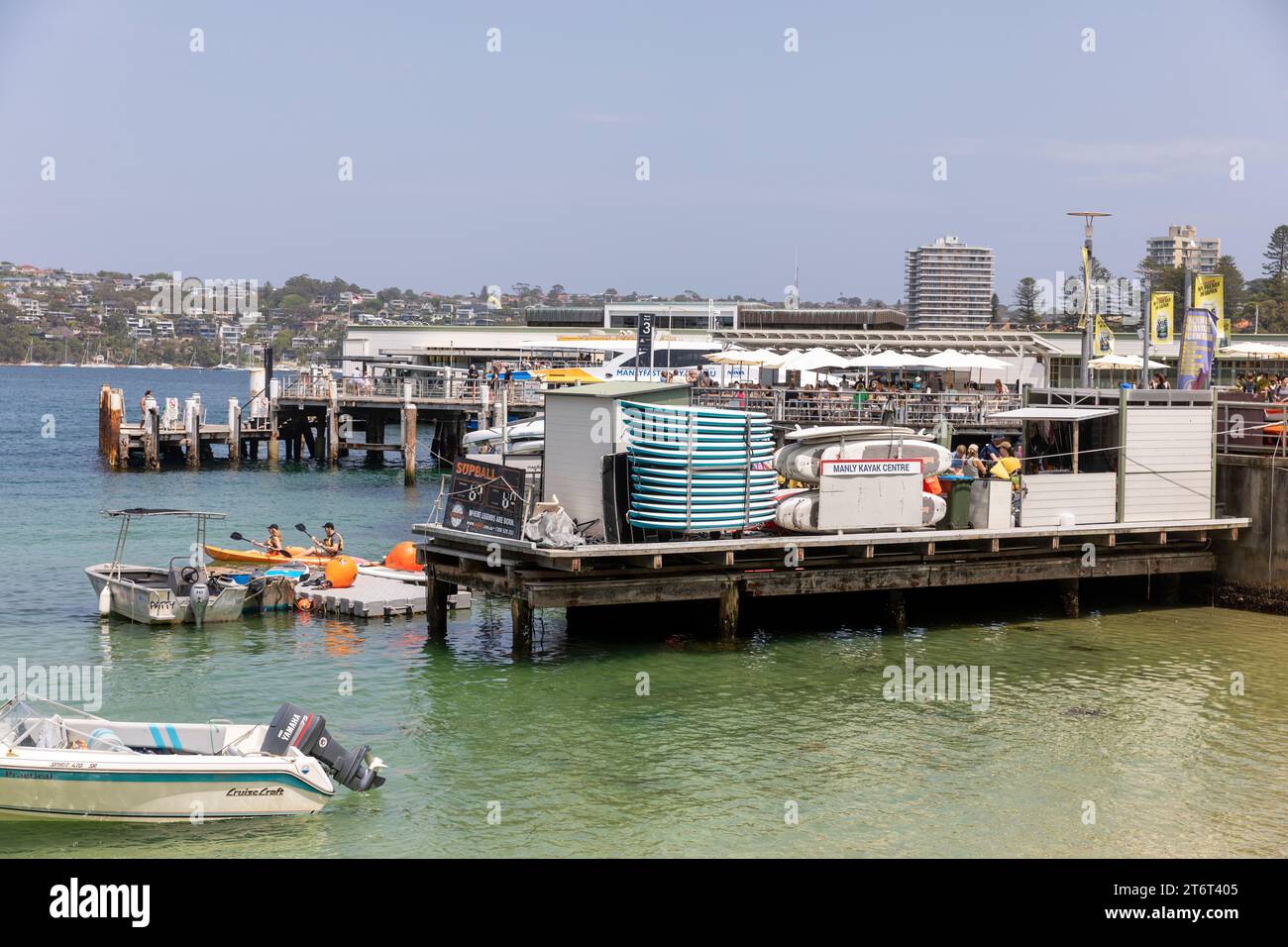 Manly kayak centre at east Manly cove beach,Sydney,NSW,Australia Stock ...