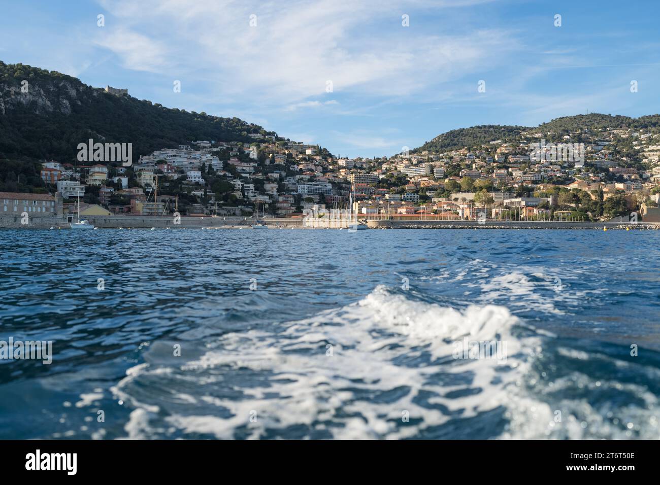 VILLEFRANCHE-SUR-MER, FRANCE- 12 MARCH, 2023: View of Villefranche sur ...