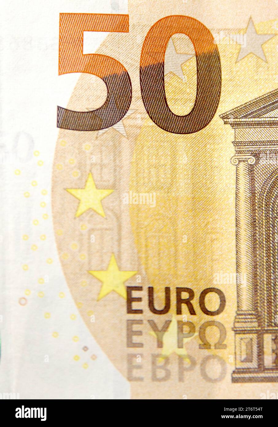Parts of 50 euro banknotes Stock Photo - Alamy
