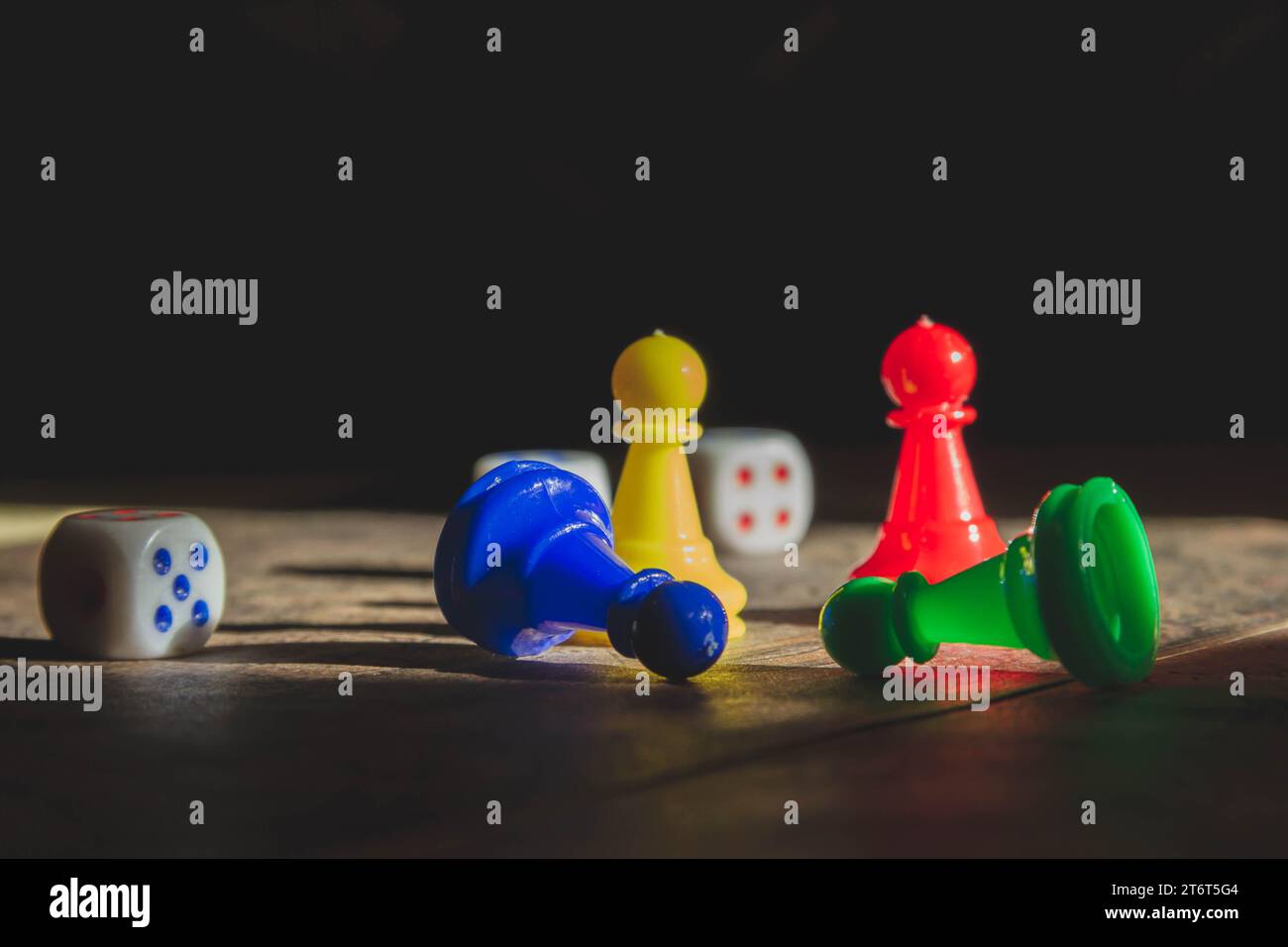 Board Game Kit. Vintage style game. Land conquest strategy Stock Photo ...