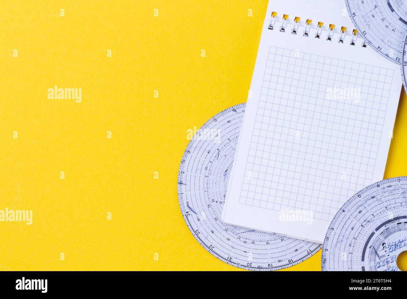 Tachograph and notepad. Driver time tracking. Fixing the movement of ...