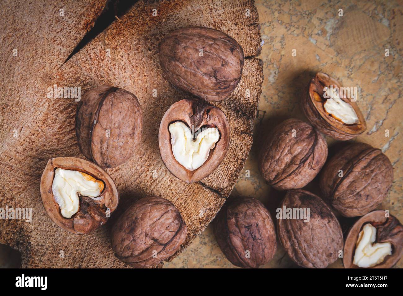 Inshell walnut on white hi-res stock photography and images - Alamy