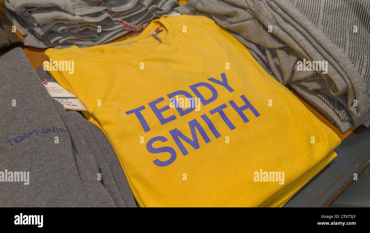 Bordeaux , France - 11 04 2023 : Teddy Smith logo sign and brand text ...