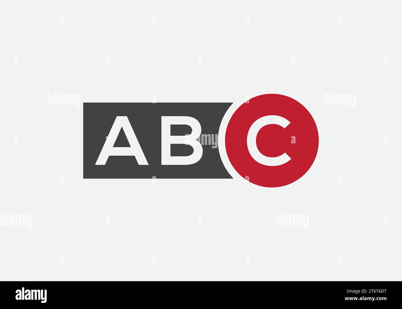 Initial Letter ABC Logo Design Template. Abstract Letter ABC Linked ...