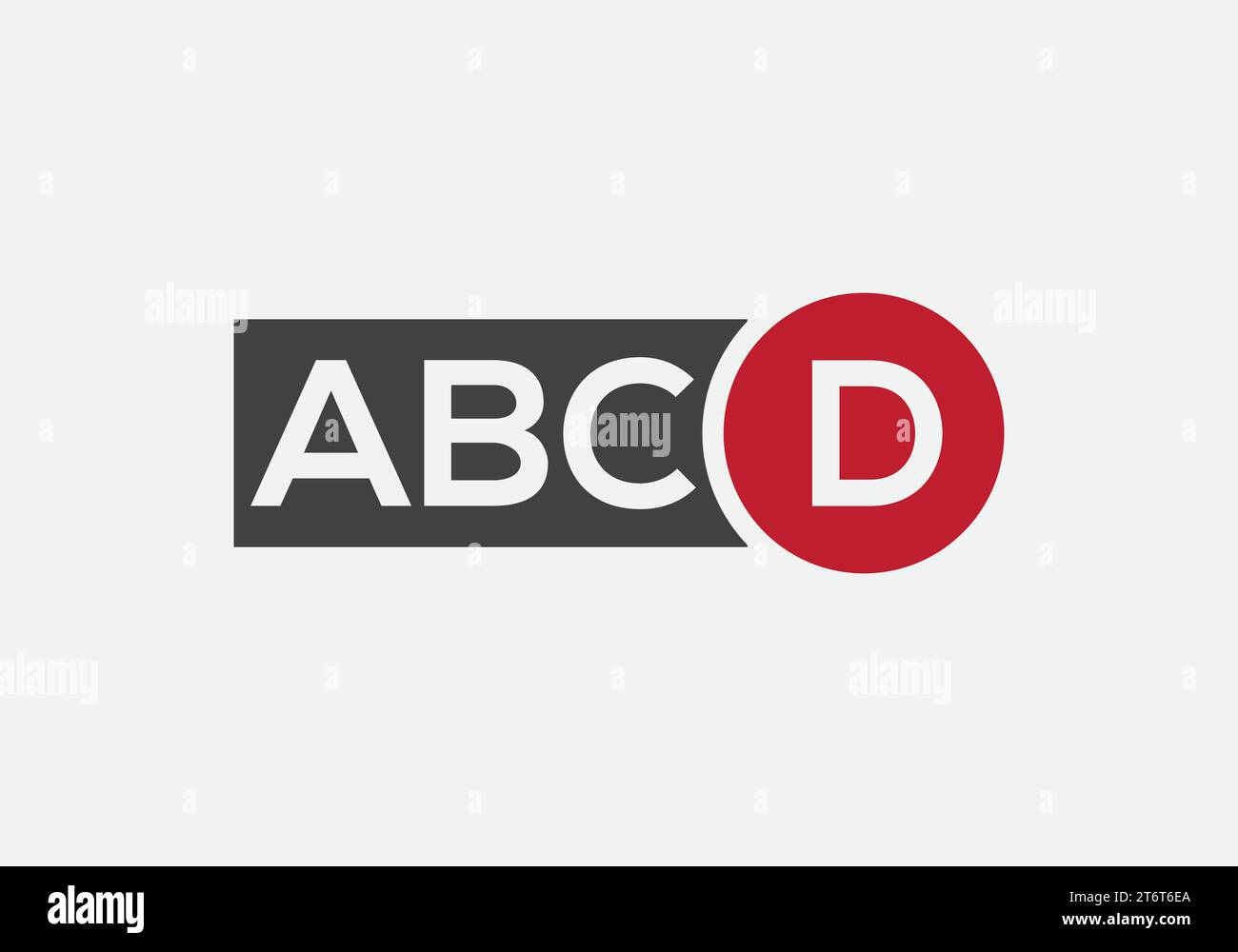 ABCD initial letter logo combination with creative modern business ...