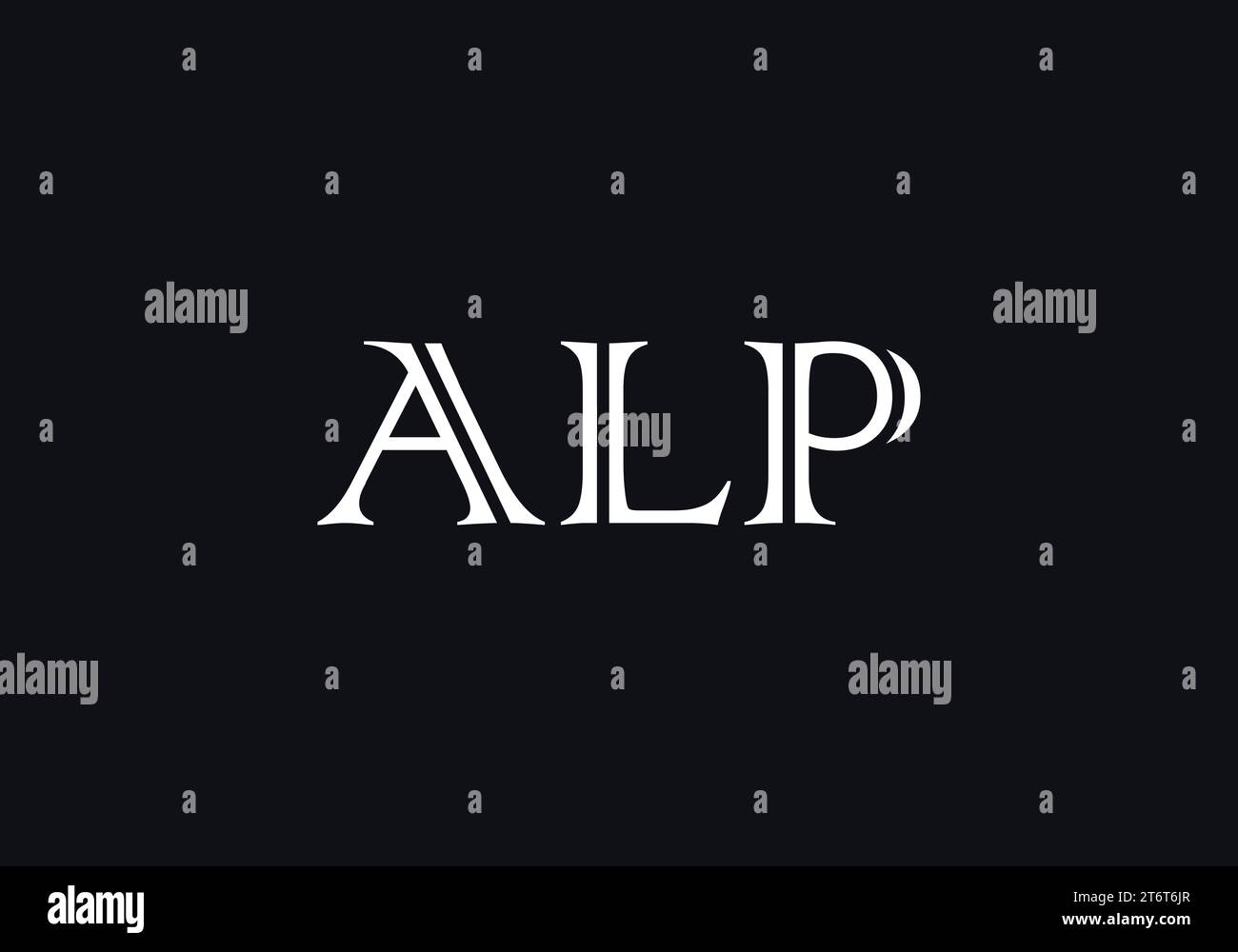 Alp logo design Stock Vector Images - Alamy