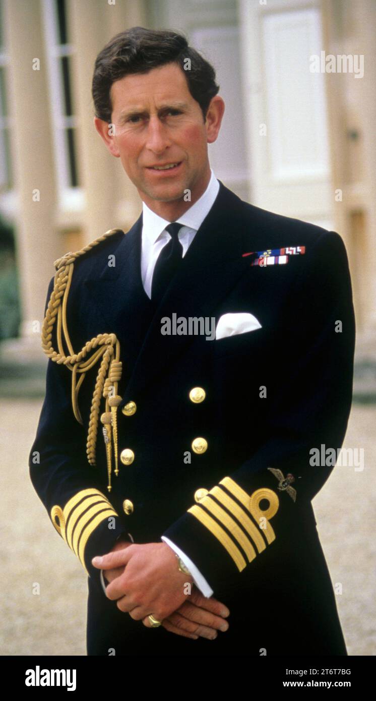 File photo dated 14/11/88 of the Prince of Wales wearing his new Royal ...