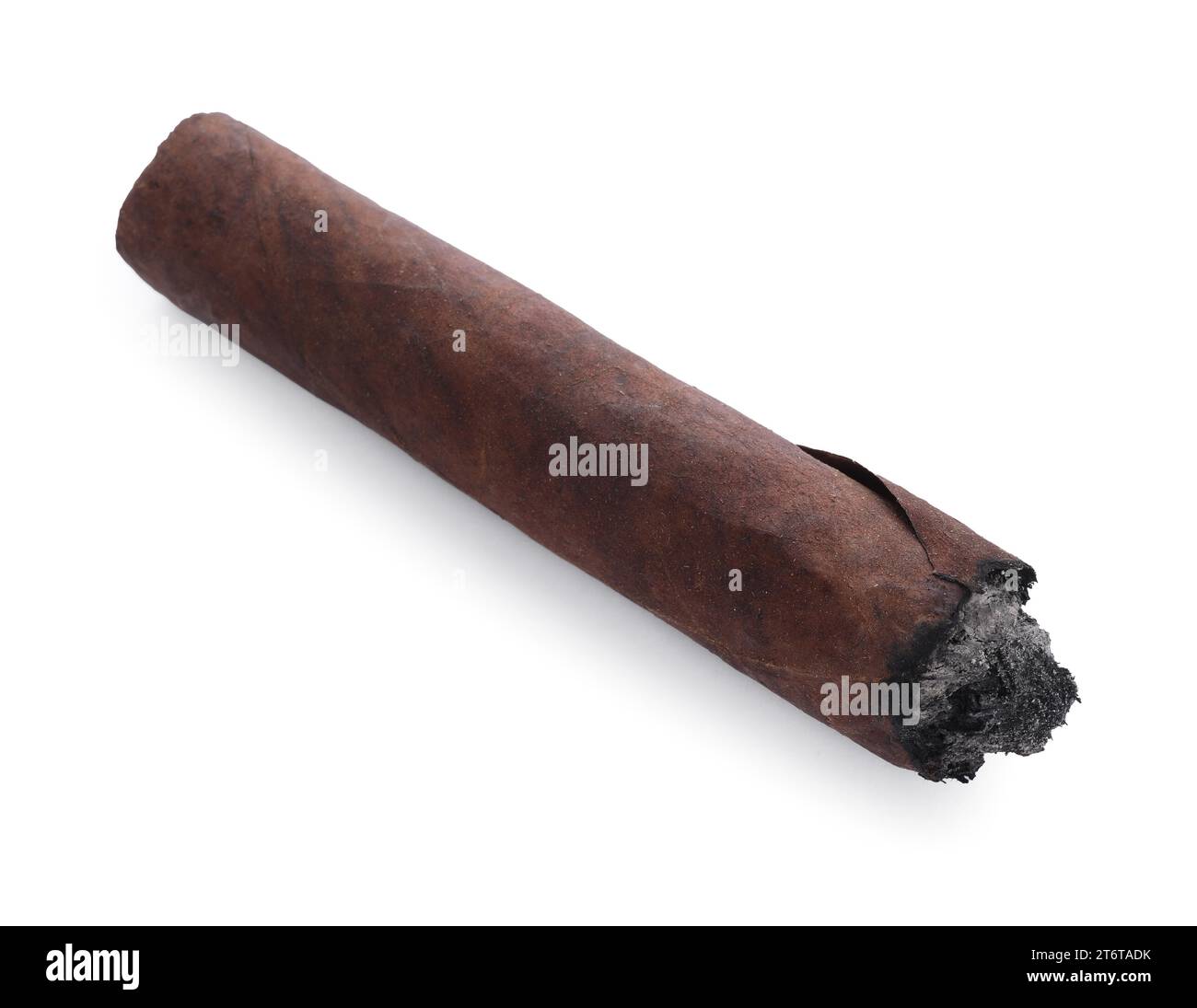Burning cigarette isolated above hi-res stock photography and images ...
